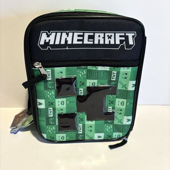 Minecraft | Accessories | Minecraft Creeper Kids Lunch Box Bpafree ...